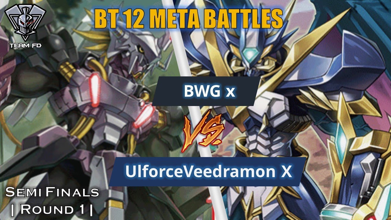 Digimon Card Game BT12 Meta Deck Battle TCG: BlackWargrey VS UlforceVeedramon 數碼暴龍卡對戰片【黑戰X|究極V龍 ...