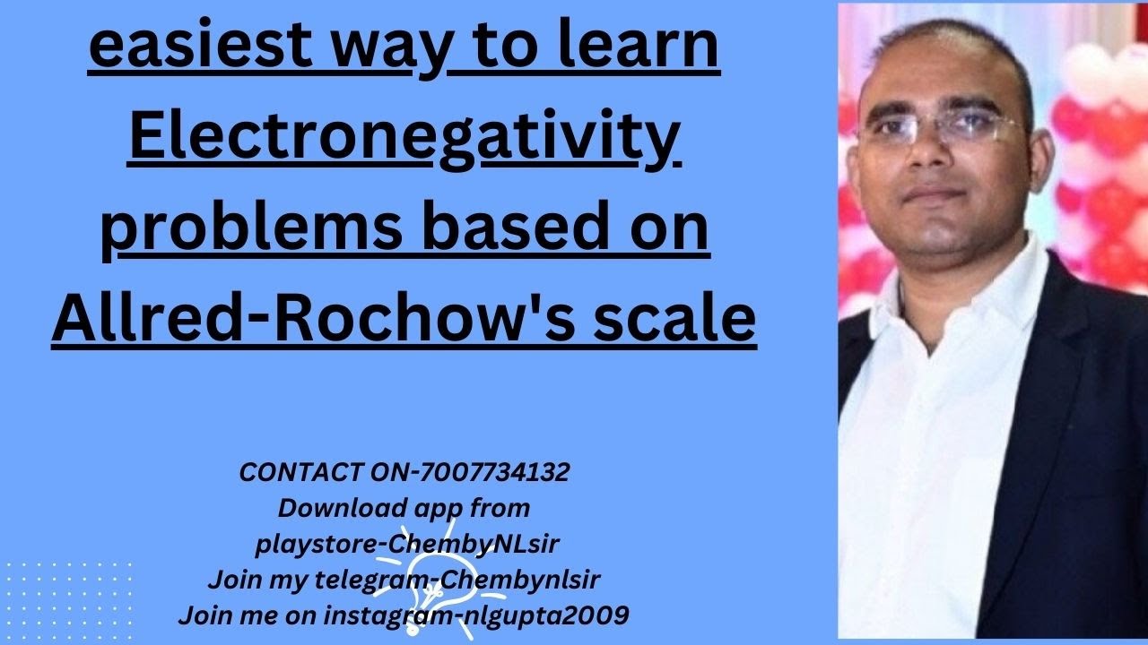 easiest way to learn Electronegativity problems based on Allred-Rochow ...