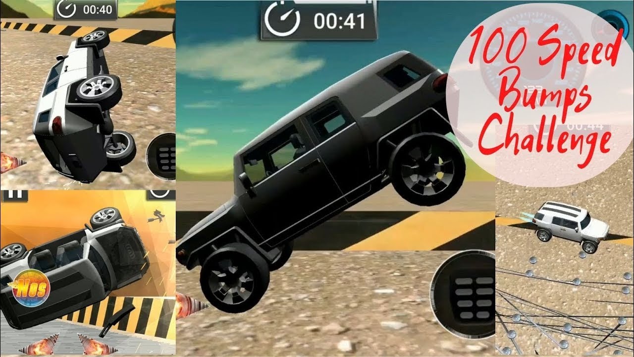 Wow ! Impossible 100 Speed Bumps Challenge - YouTube