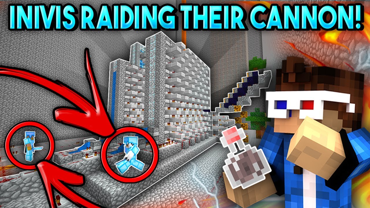 TAKING DOWN THE ENEMY CANNON FROM THE INSIDE WHILE INVIS! | Minecraft ...