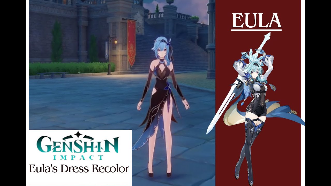 Eula's black evening dress - Genshin Impact Mods #genshinimpact # ...