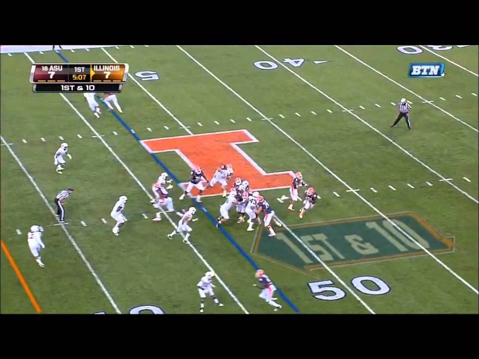 Illinois Outside Zone Play-Action Strike - YouTube