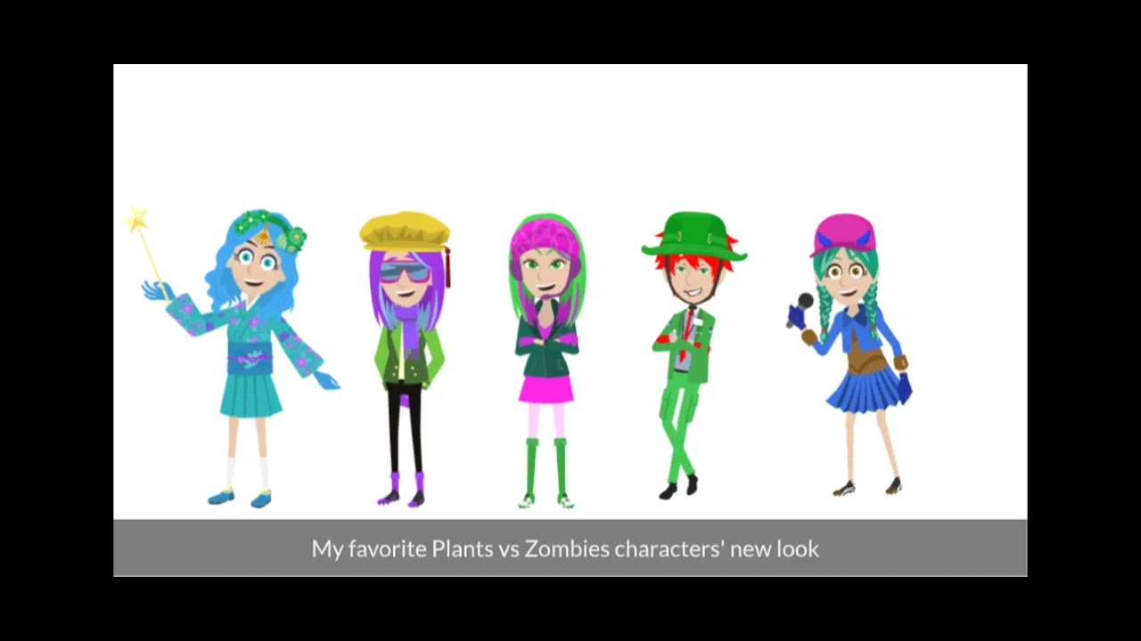 Update looks for my favorite Plants vs Zombies characters in Vyond ...
