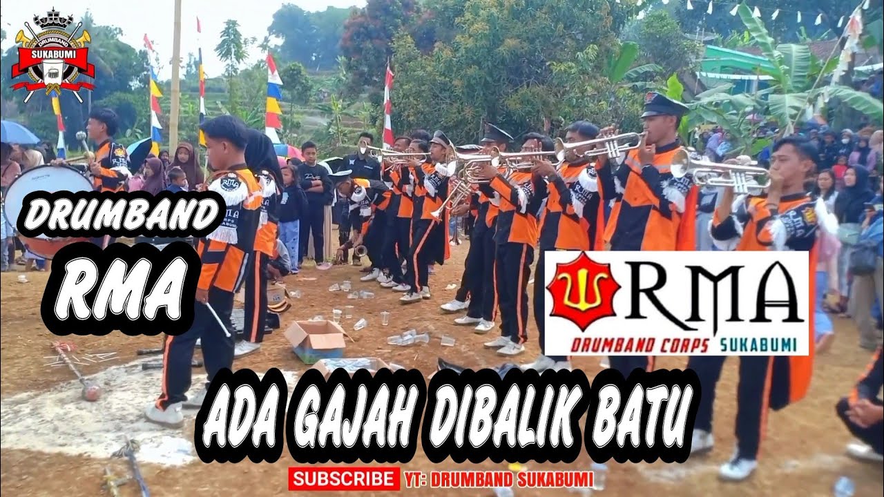 DRUMBAND RMA || Cover lagu Wali band - ada gajah dibalik batu - YouTube
