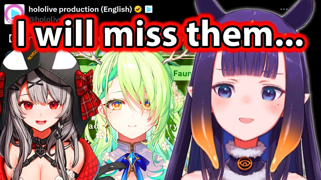 Ina's Thoughts on Recent Hololive Graduation Announcement 【Hololive EN ...