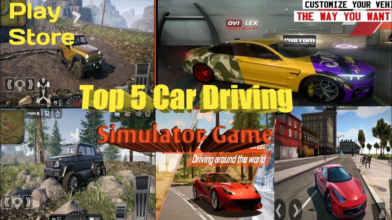 Top 5 Car Driving Simulator Game In Play Store. - YouTube