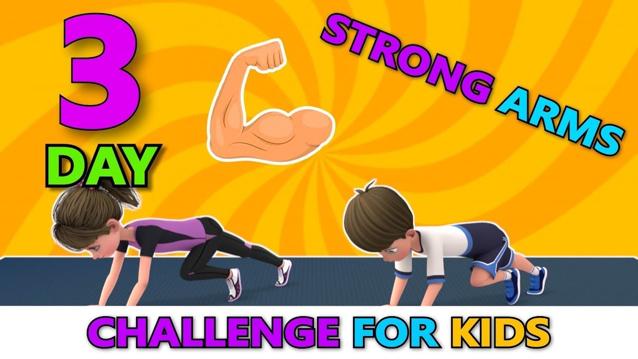 3-DAY STRONG ARMS CHALLENGE FOR KIDS | Kids Exercise - YouTube