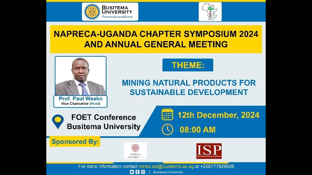 THE NAPRECA-UGANDA SYMPOSIUM 2024 AND ANNUAL GENERAL MEETING - YouTube