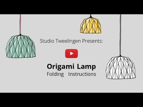 Origami Lamp - YouTube