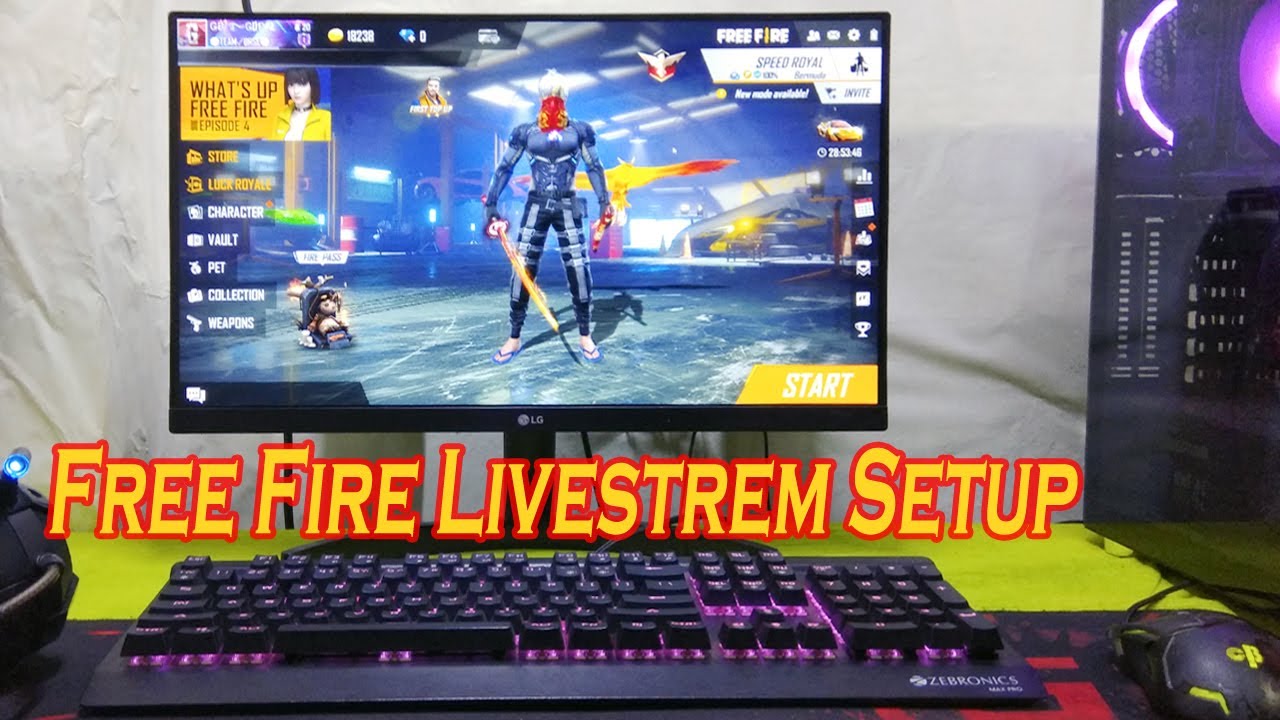 Free Fire Live Stream Pc Setup | Free Fire Gaming Pc Setup | OBS ...