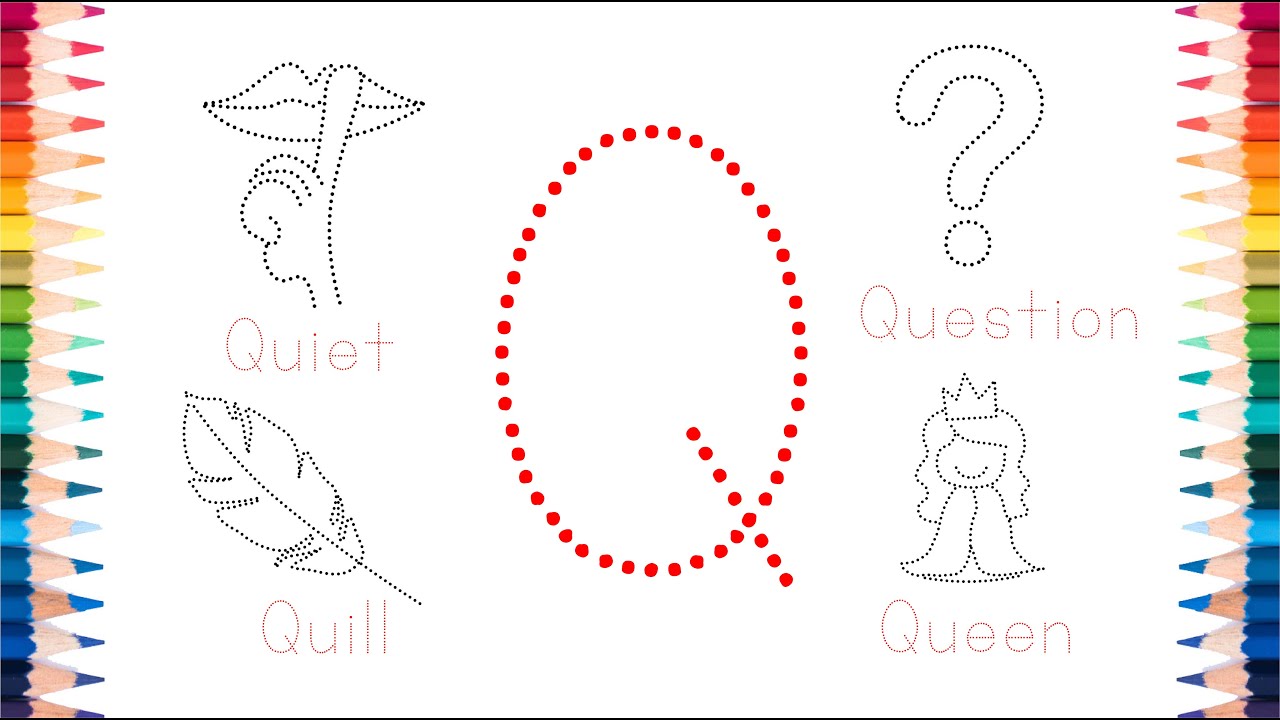 Learn Alphabet P.Q.R Words with Drawing and Coloring - YouTube