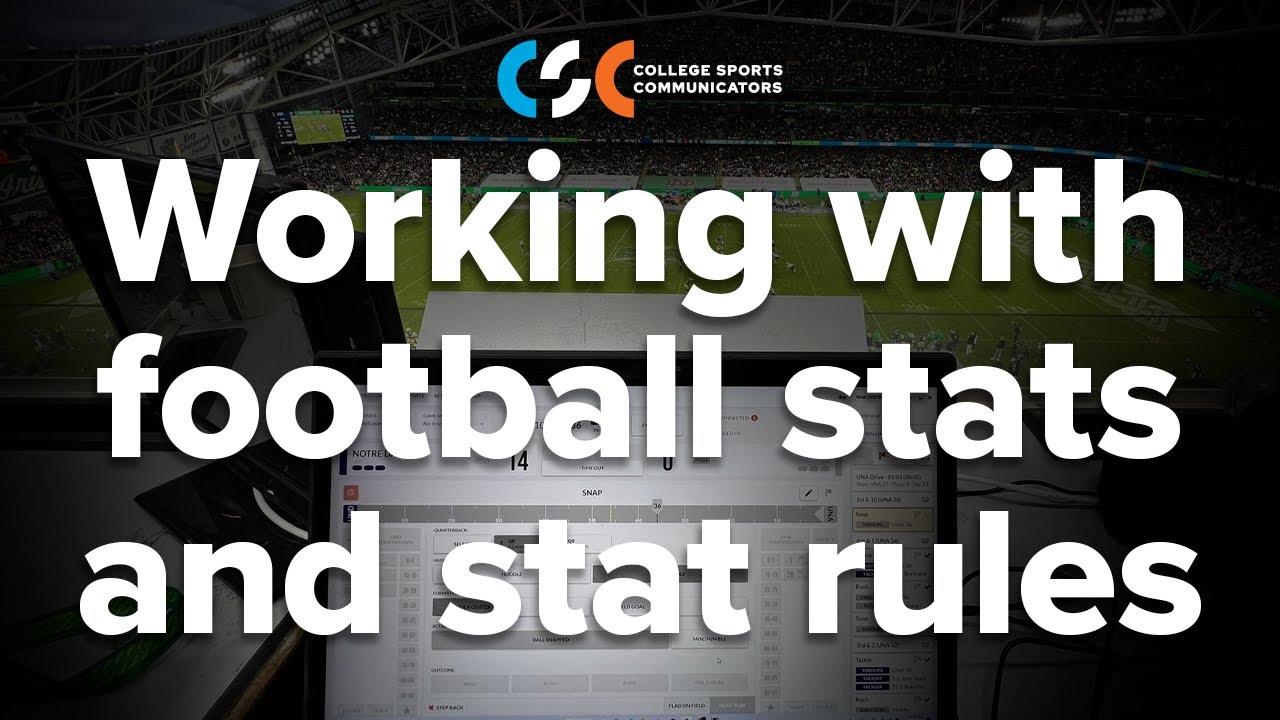 Working with football stats & stat rules | On-demand webinar - YouTube