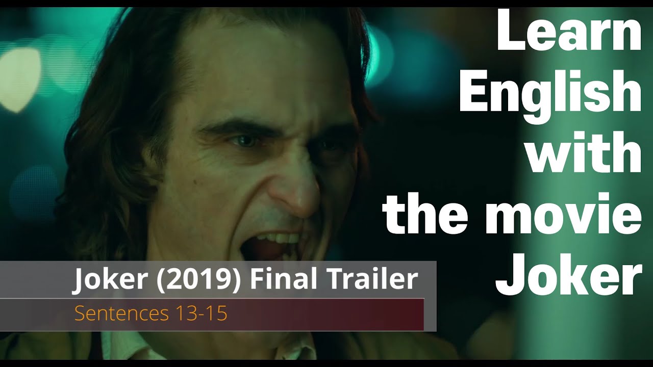 Learn English with Joker Final Trailer 13-15 - YouTube