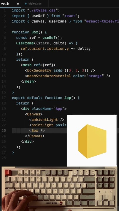 Asmr Programming Reactthree Fiber Create Box Asmrprogramming Reactjs 3d Threejs Youtube