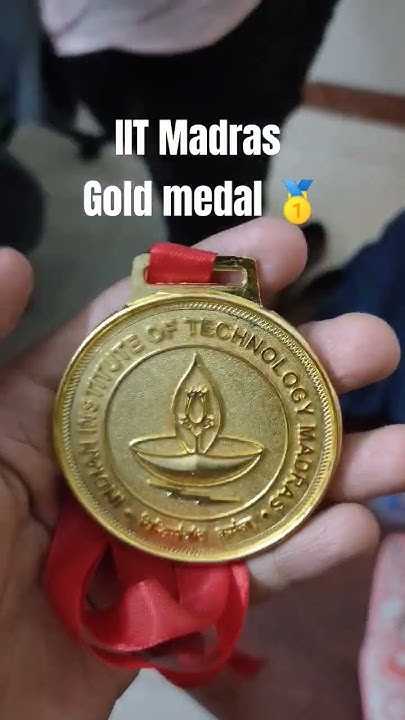 IIT Madras bs degree program gold medal for excellence - YouTube