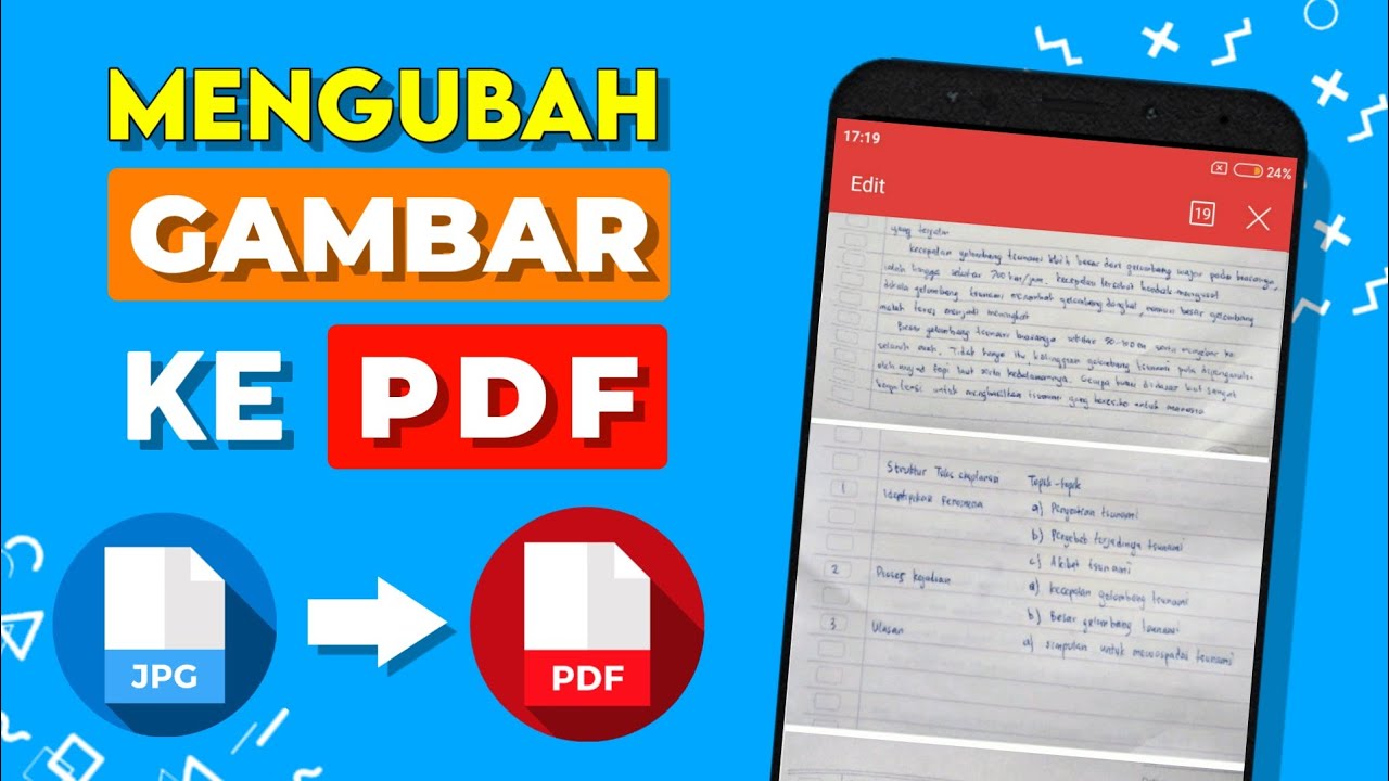 Cara Mengubah Gambar ke PDF di Android (JPG ke PDF) Offline - YouTube