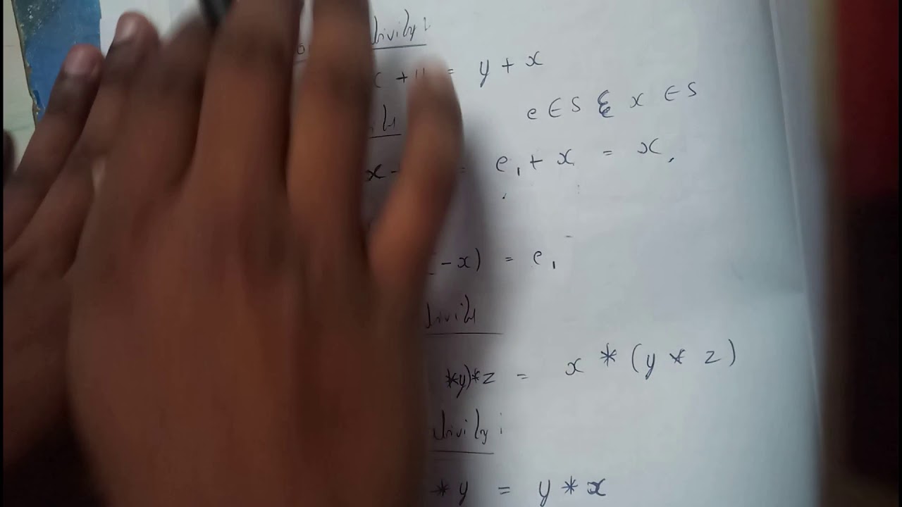 INTRO ALGEBRAIC STRUCTURES & PROPERTIES || OU EDUCATION - YouTube