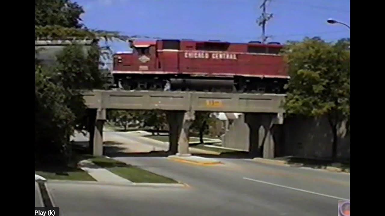 IC. (Chicago Central & Pacific) May1998. CC 9438, CC 1765, IC 8400s ...