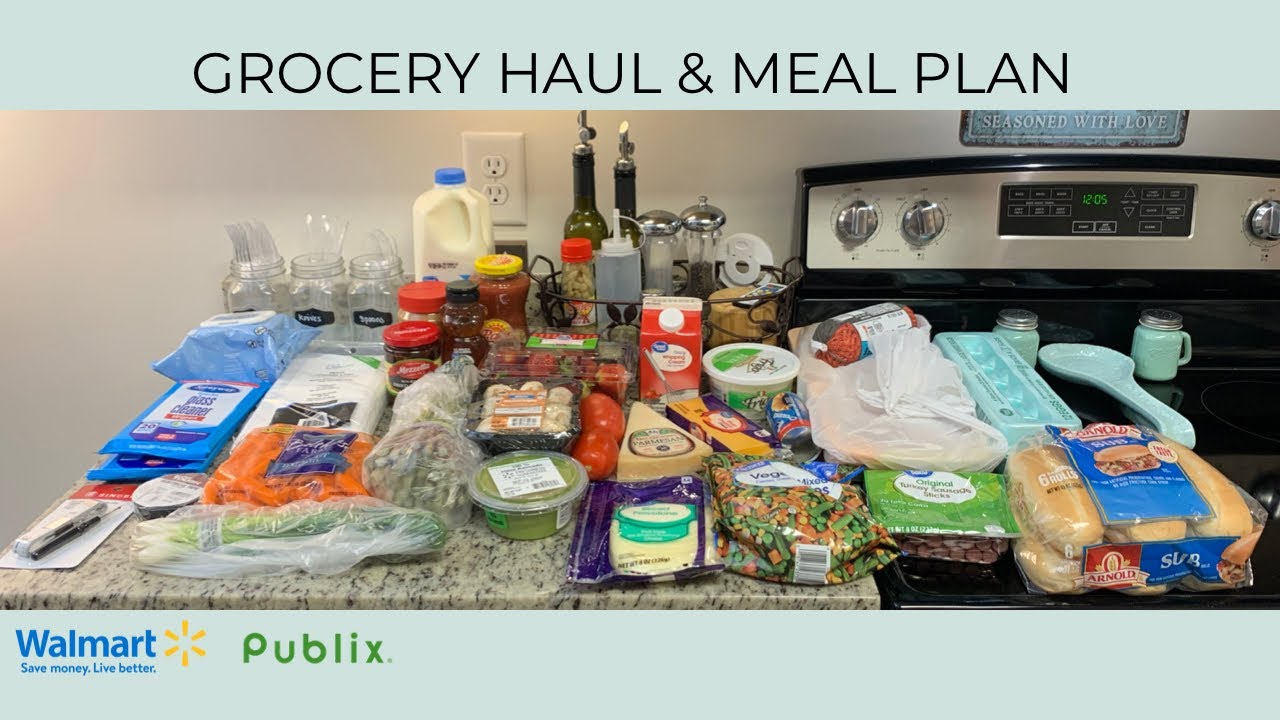 GROCERY HAUL & MEAL PLAN | BUDGET FRIENDLY | WALMART GROCERY PICKUP ...
