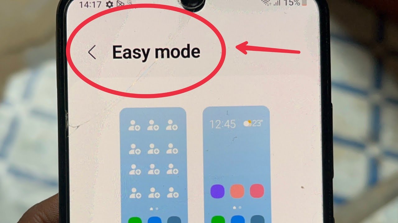 Easy Mode Feature in Samsung Phones - YouTube
