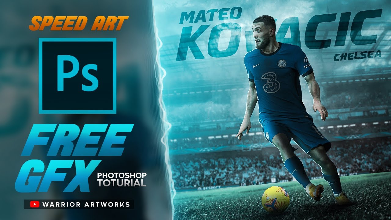 Photo manipulation | Poster football | Photoshop toturial | Speed art ...