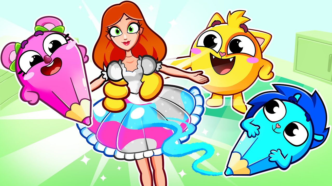 Funny Drawing Pencil Song | Kids Songs And Nursery Rhymes by Baby Zoo ...