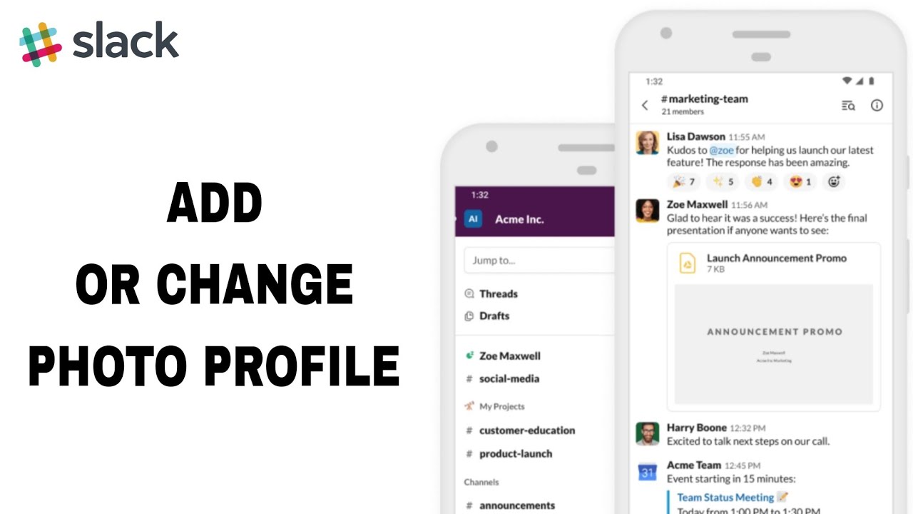 How To Add Or Change Photo Profile On Slack App - YouTube
