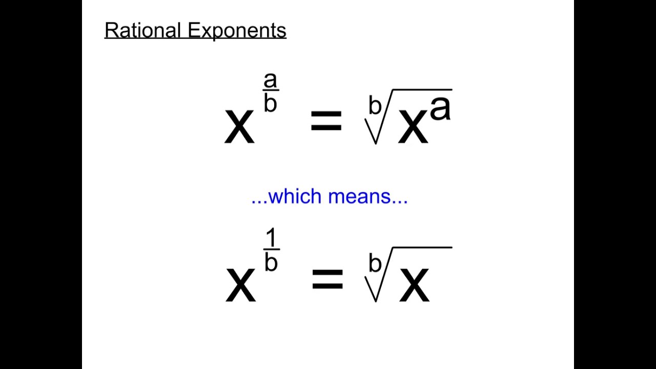 Rational Exponents - YouTube