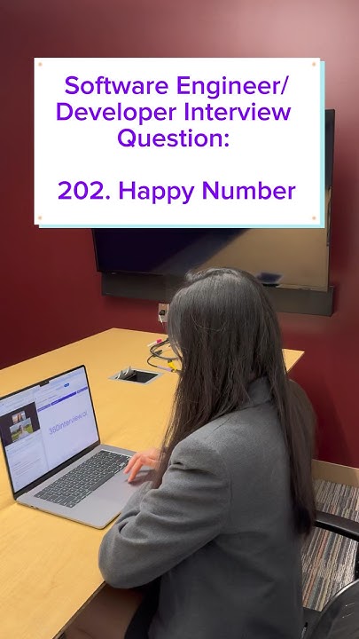 Software Engineer/Developer Interview Question: 202. Happy Number - YouTube