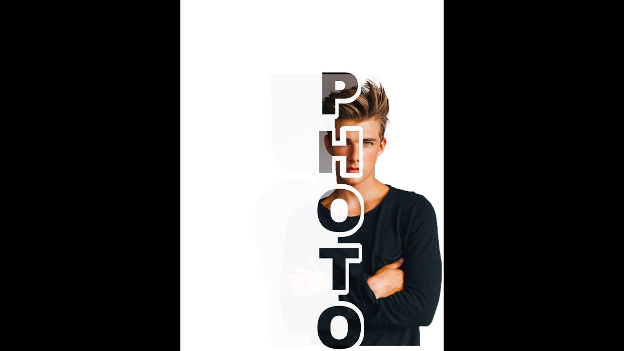 Text Masking Effect Typography Photoshop Tutorial Youtube