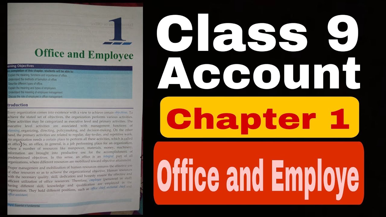 Class-9 Account Chapter 1 All Exercise 2080 || Office and Emplayee ...