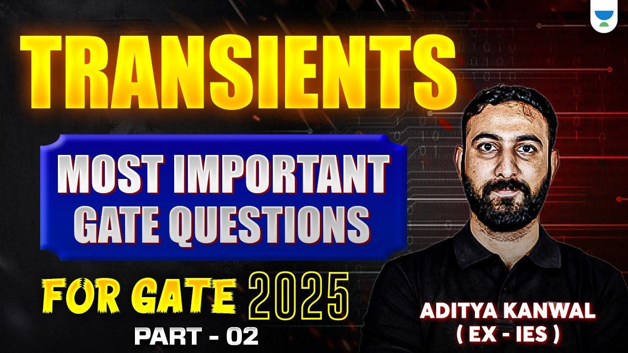 Transients - Theory🔥| Most Important GATE Questions | GATE 2025 Exam ...
