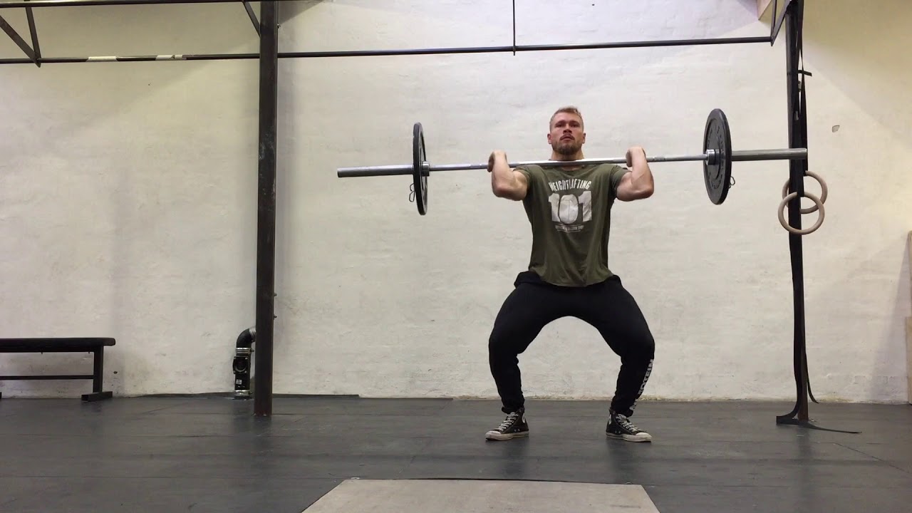 Paused Power Clean + Paused Split Jerk Triple - YouTube