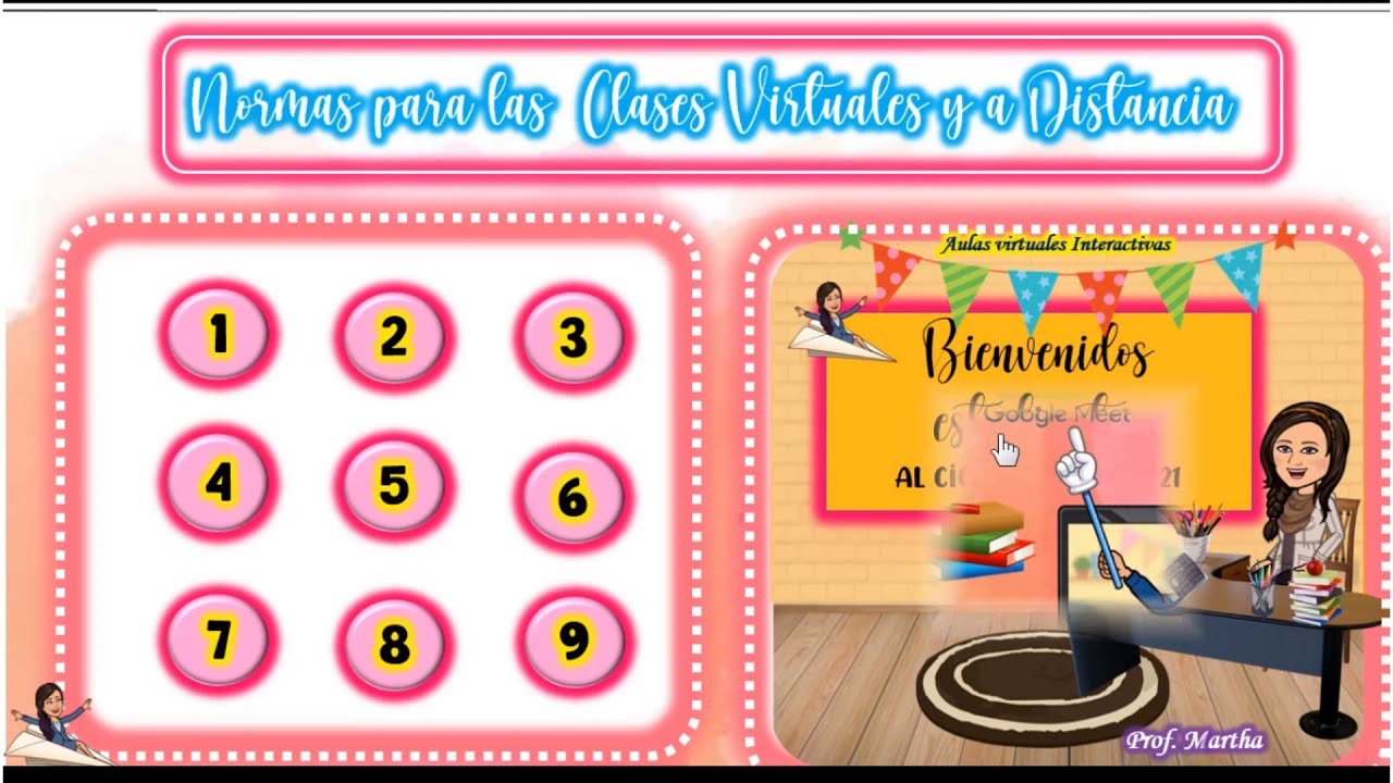 NORMAS Y REGLAS PARA CLASES VIRTUALES Y A DISTANCIA# POWER POINT ...