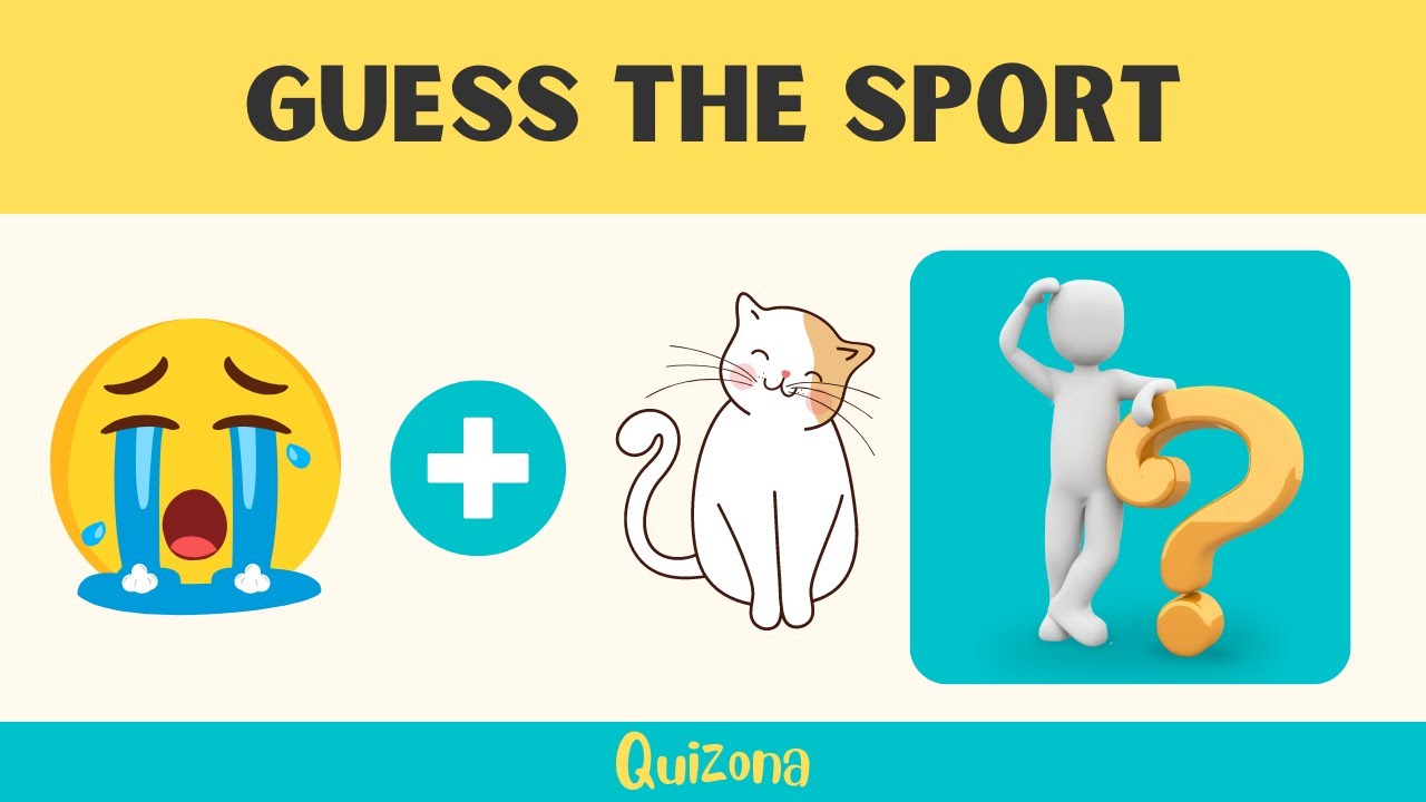 Guess the Sport By Emoji | Guess the Game Emoji Quiz #quizona - YouTube