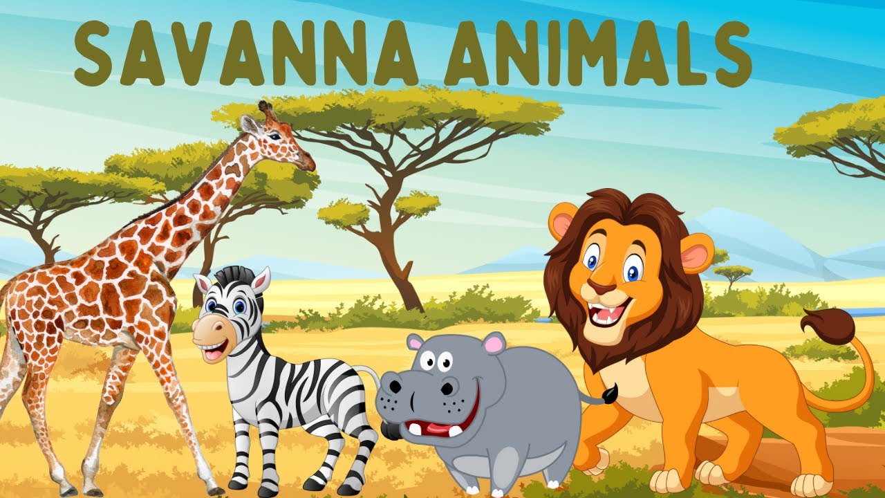Incredible Savanna Animals| For Kids| Learn English - YouTube