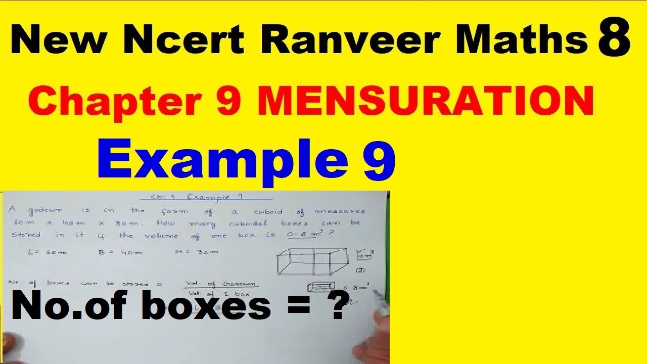 Class 8 Maths | Chapter 9 | Example 9 | Mensuration | NEW NCERT | Ranveer Maths 8 - YouTube