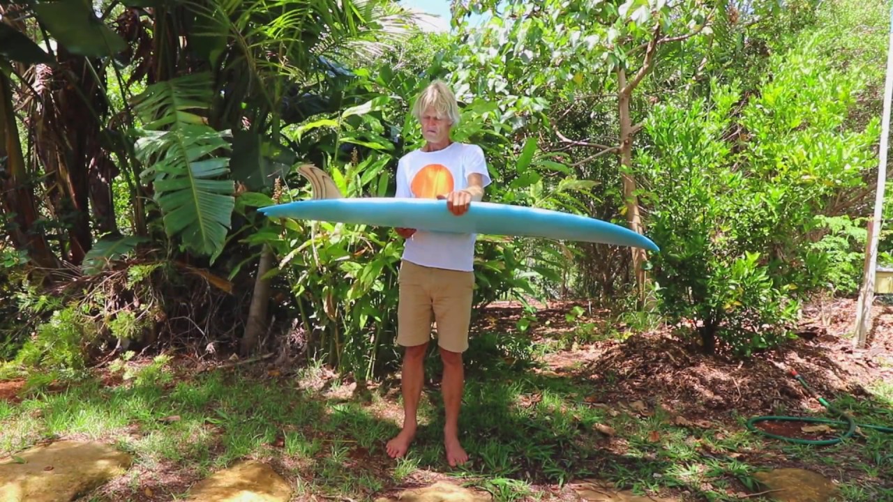 Luxe-twin fin with timber fins by Chris Garrett - YouTube