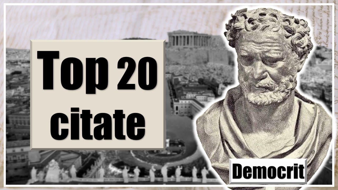 Democrit - Top 20 citate ale filosofului grec - YouTube