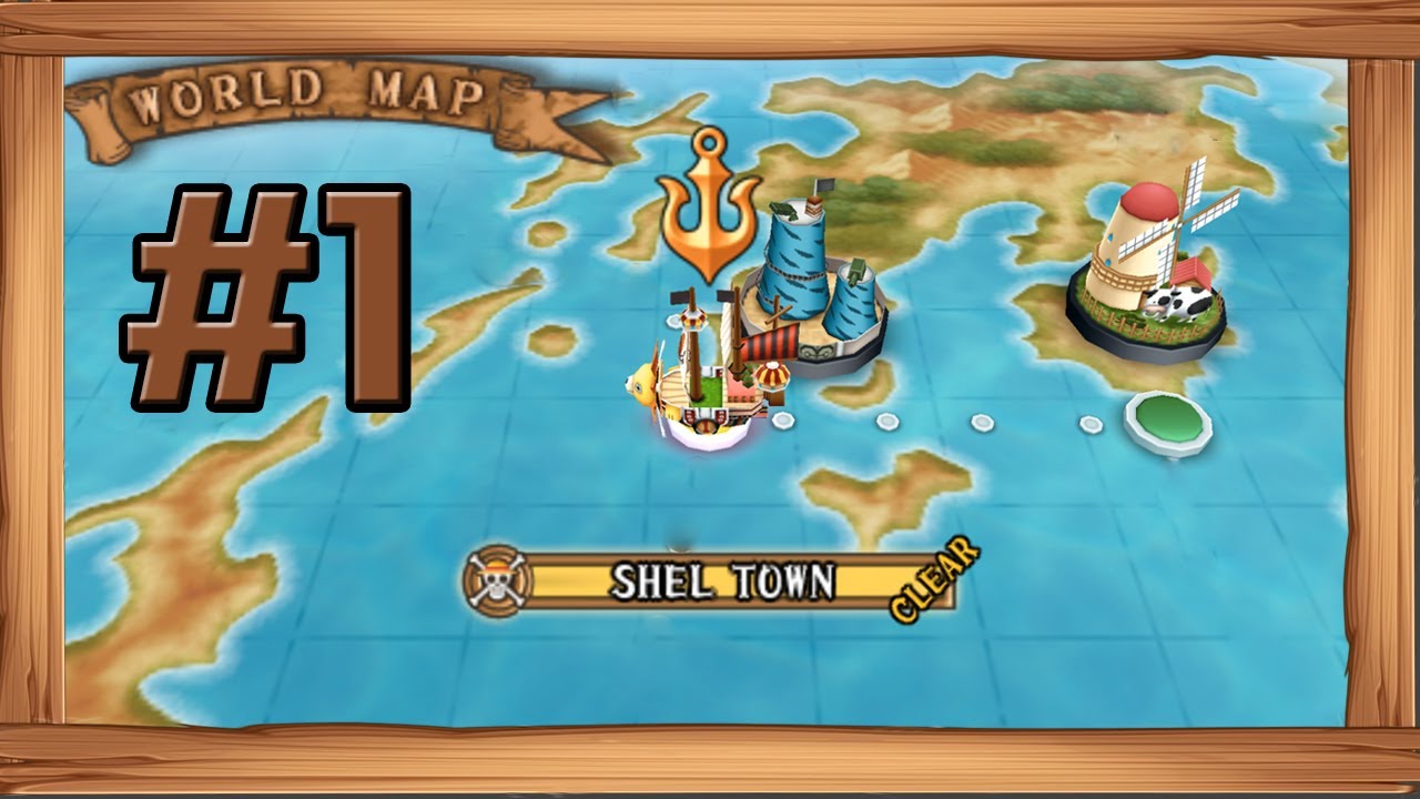 One Piece Romance Dawn (PSP) #1: ¡El comienzo de la aventura! - Shell Town. - YouTube