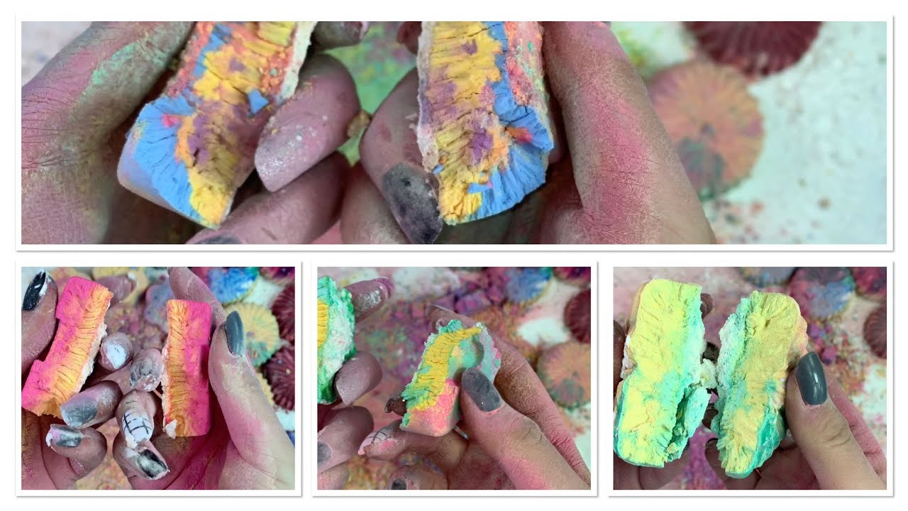 ASMR 🌈 Rainbow 🌈 Cornstarch Flowers Collab with @uniasmr1 - YouTube