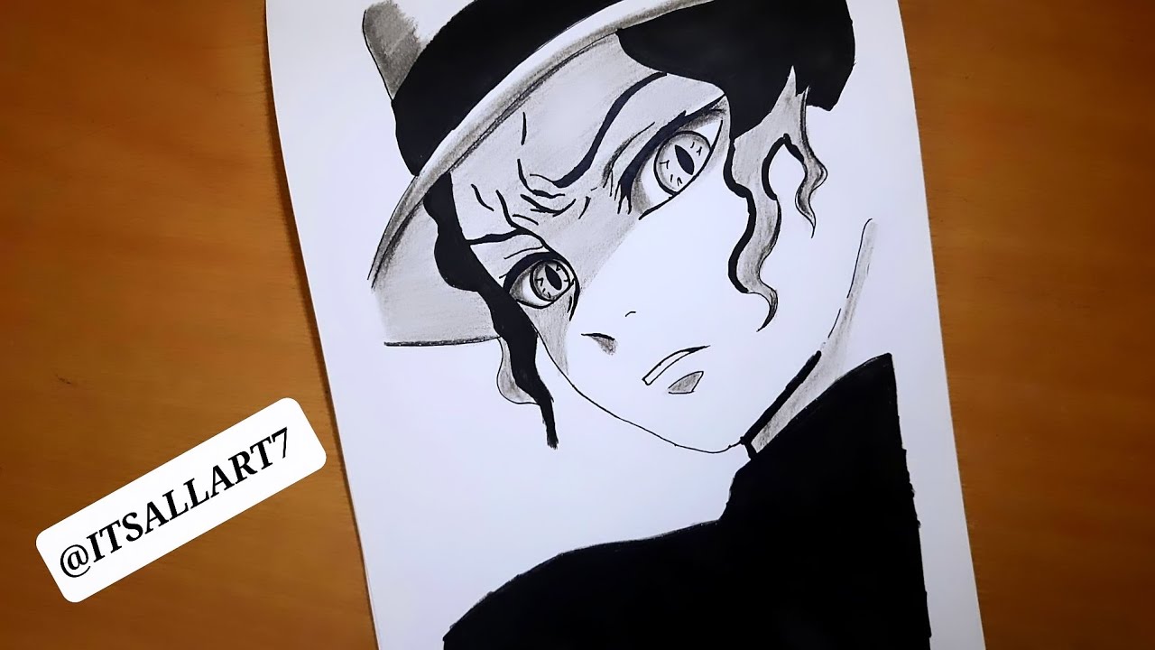 Drawing - muzan kibutsuji// speed drawing - muzan kibutsuji/how to draw ...