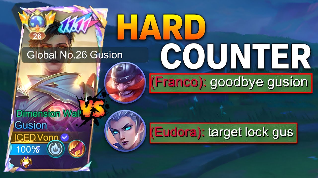 HOW TO DEAL AGAINST HARD COUNTER USING GUSION?! DO THIS TO DOMINATE ...