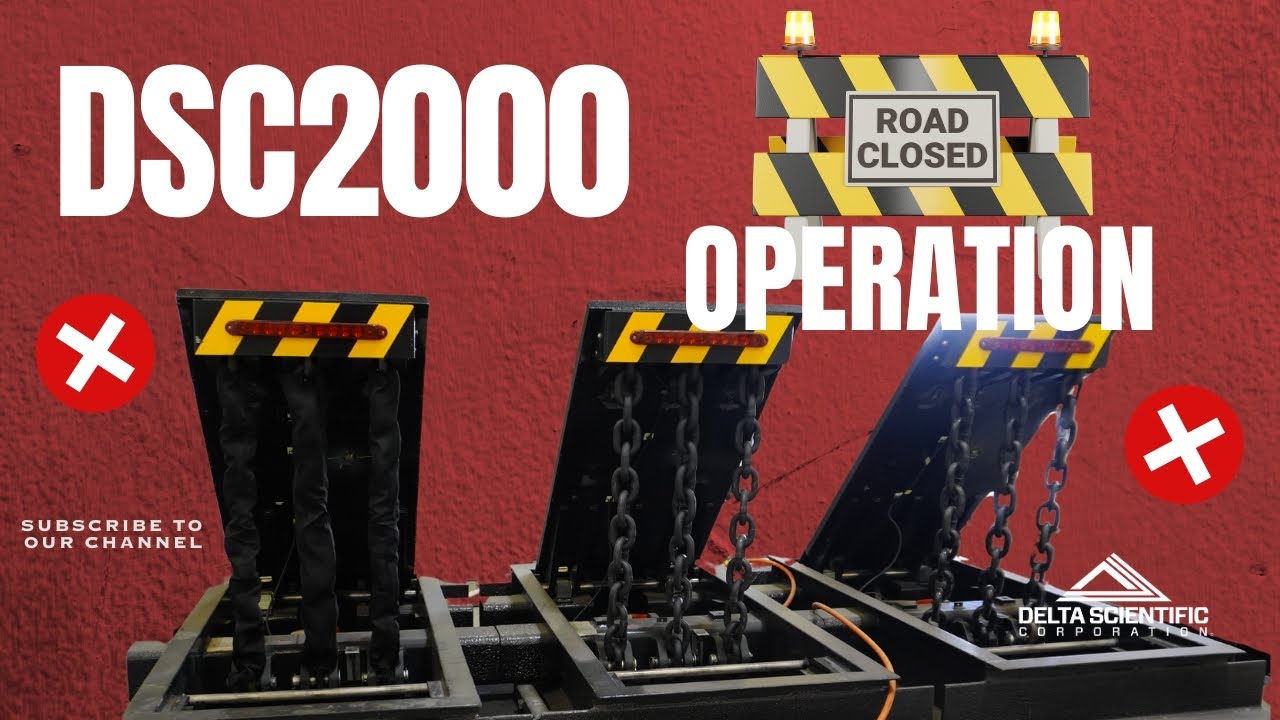 Delta Scientific: Wedge Barricade DSC2000M ''Road Closed'' Operation ...