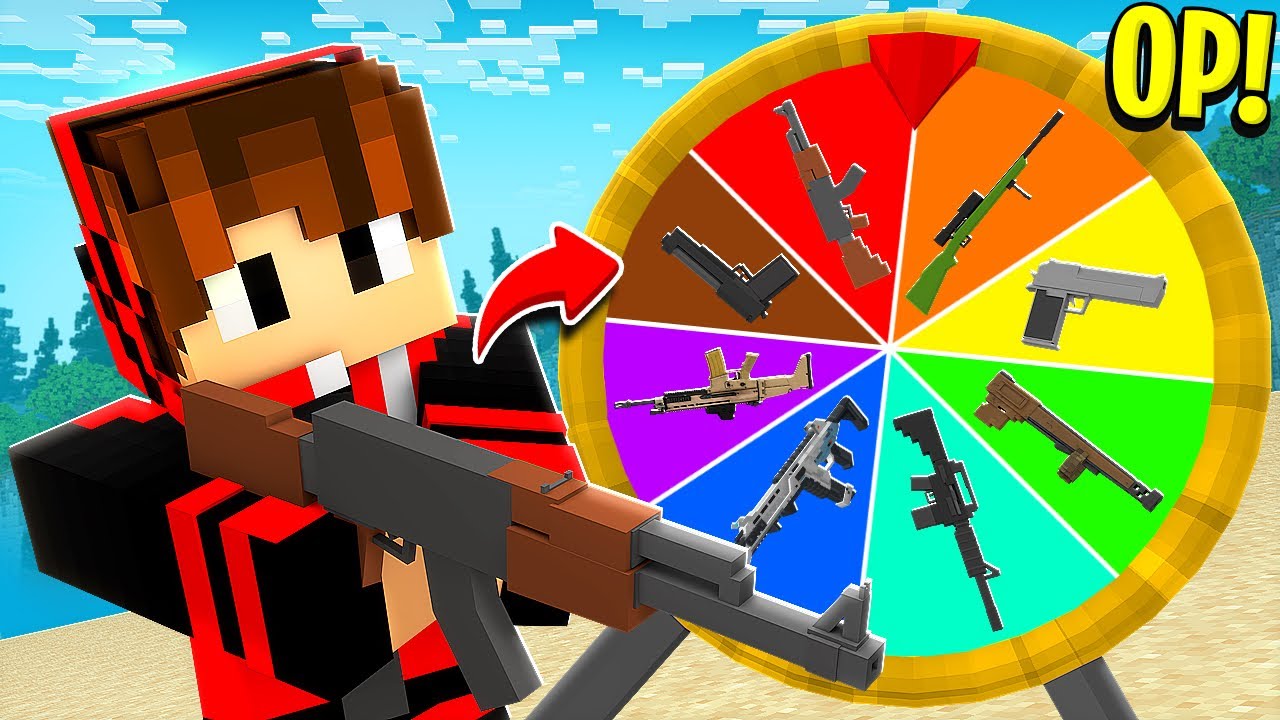 The Roulette of OP Guns in Minecraft !!! - YouTube