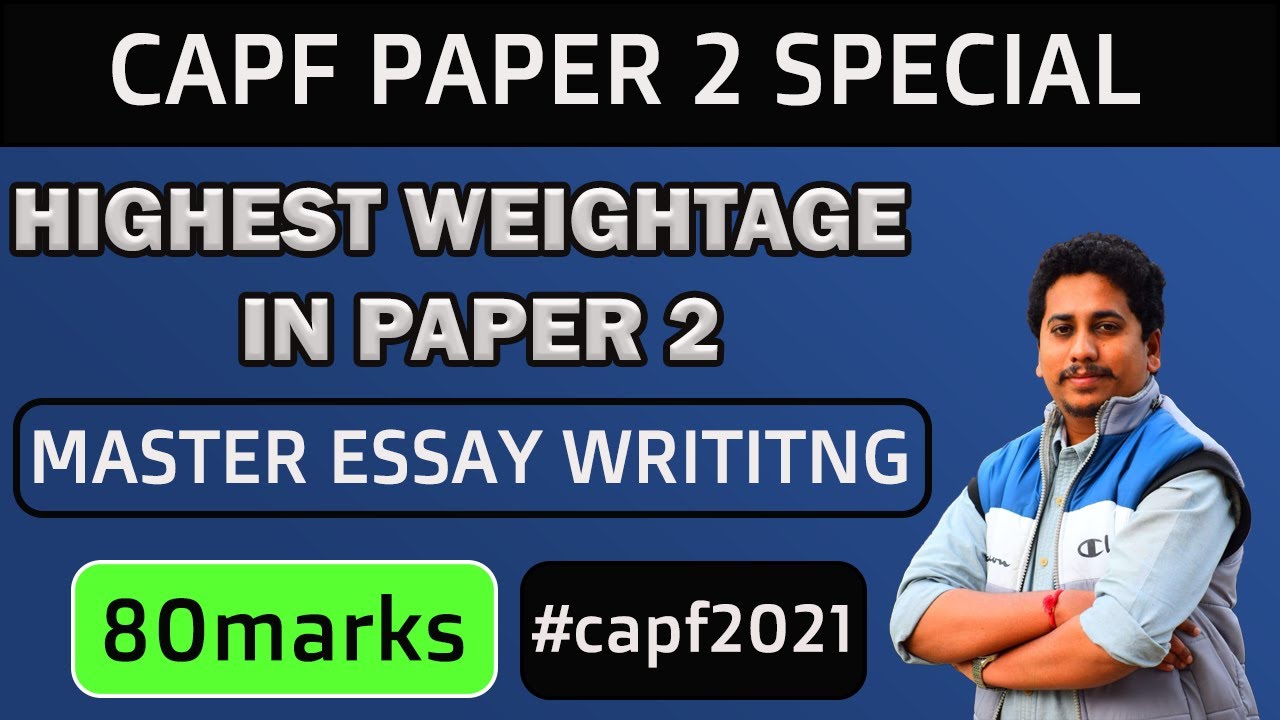 How To Write A GOOD ESSAY In CAPF Assistant Commandant Exam Master How To Write A GOOD ESSAY In CAPF Assistant Commandant Exam Master