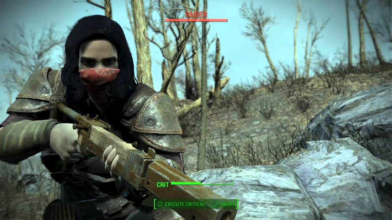 Fallout 4 Pipe Bolt Action Rifle in VATS - YouTube