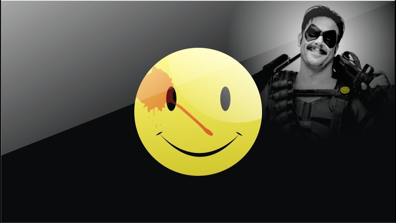 How to Draw THE COMEDIAN WATCHMEN Logo in CorelDraw - YouTube