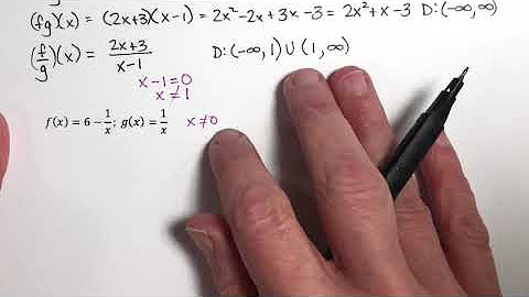(1314) Section 2.6 Combinations of Functions; Composite Functions - YouTube