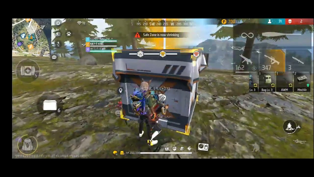 only I am live in last zone Garena Free Fire - YouTube